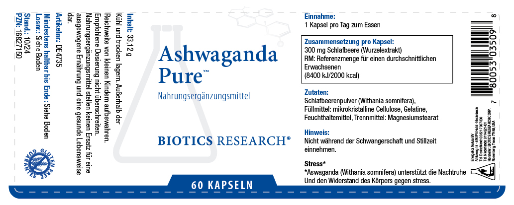 Ashwaganda Pure | Wirkung & Vorteile | Energetica Natura